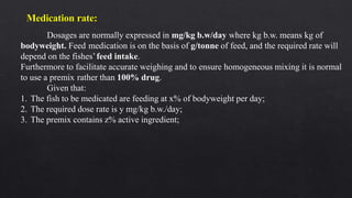 ROUTE OF ADMINISTRATION OF DRUGS AND METHOD OF APPLICATION TO FISH | PPTX