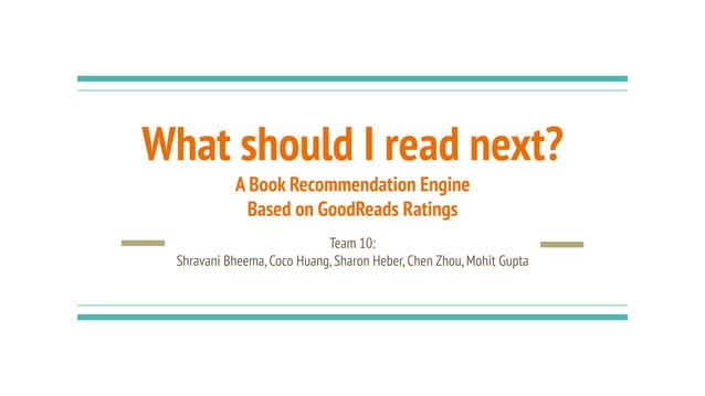 Book Recommendation Engine | PDF | Computing | Technology & Computing