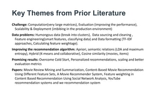 MovieRecommenderSystem.pptx | Computing | Technology & Computing