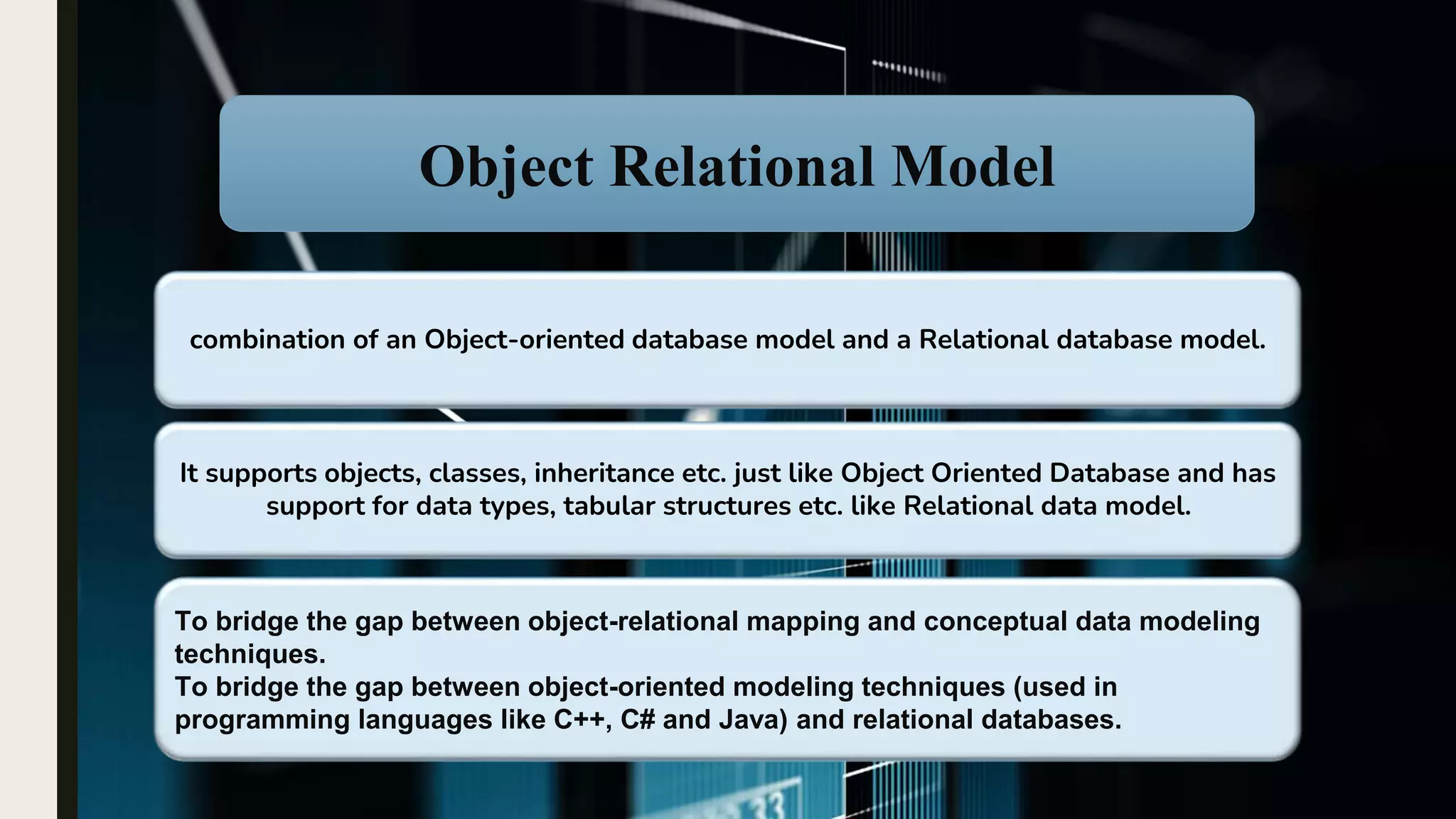 OODBMSvsORDBMSppt.pptx | Databases | Computer Software and Applications
