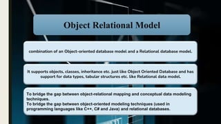 OODBMSvsORDBMSppt.pptx | Databases | Computer Software and Applications