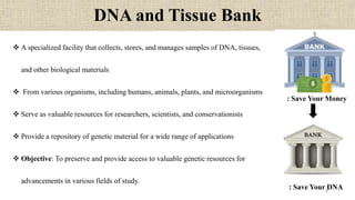 Conservation Biotechnology: DNA and Tissue Bank, DNA Barcoding , DNA fingerprint | PPT