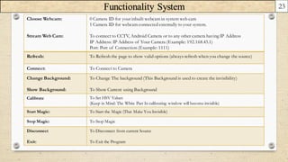 Color Detection & Segmentation based Invisible Claok | PDF