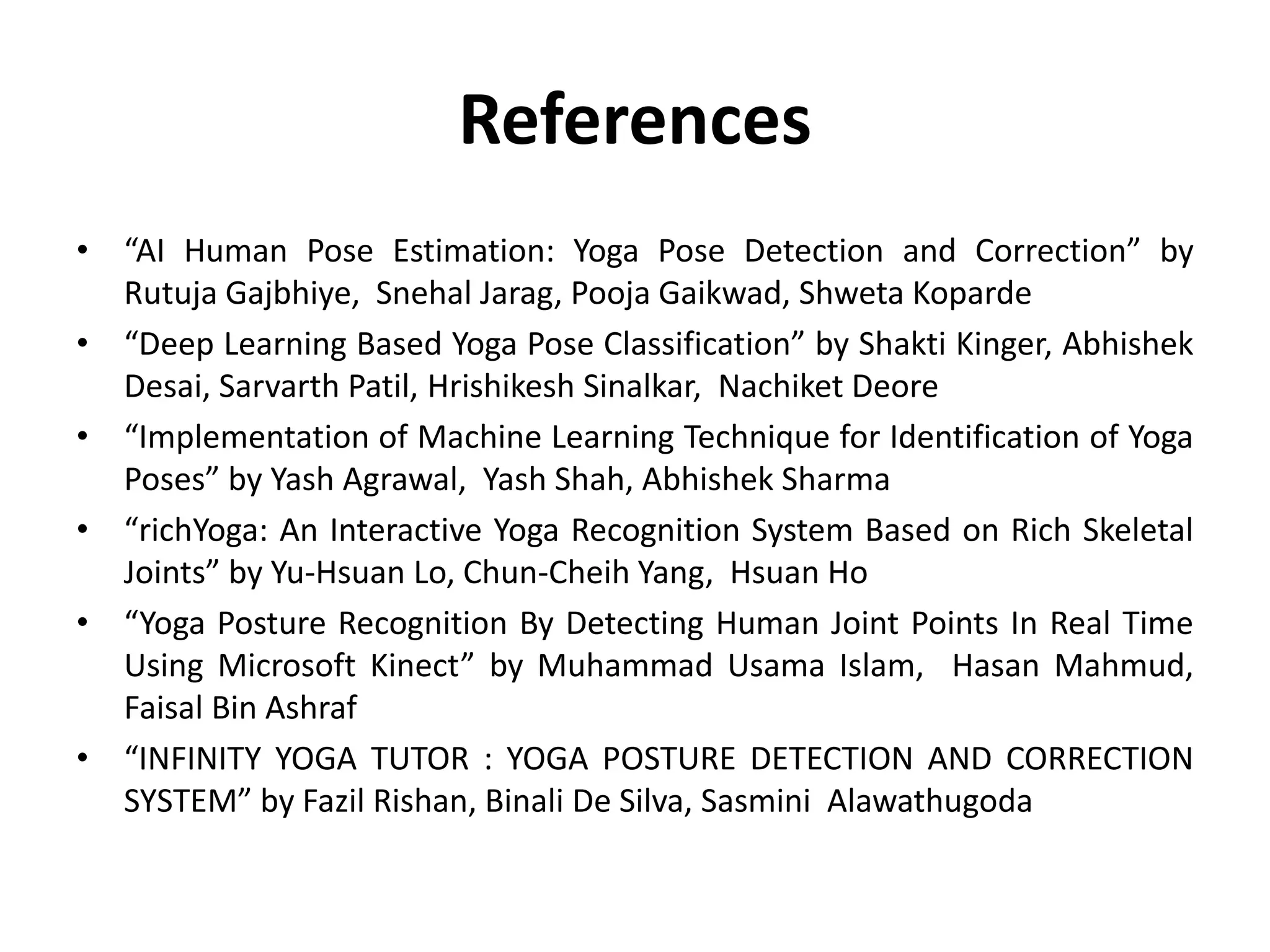 Yoga Pose Detection Using Deep Learning Project Ppt Pptx