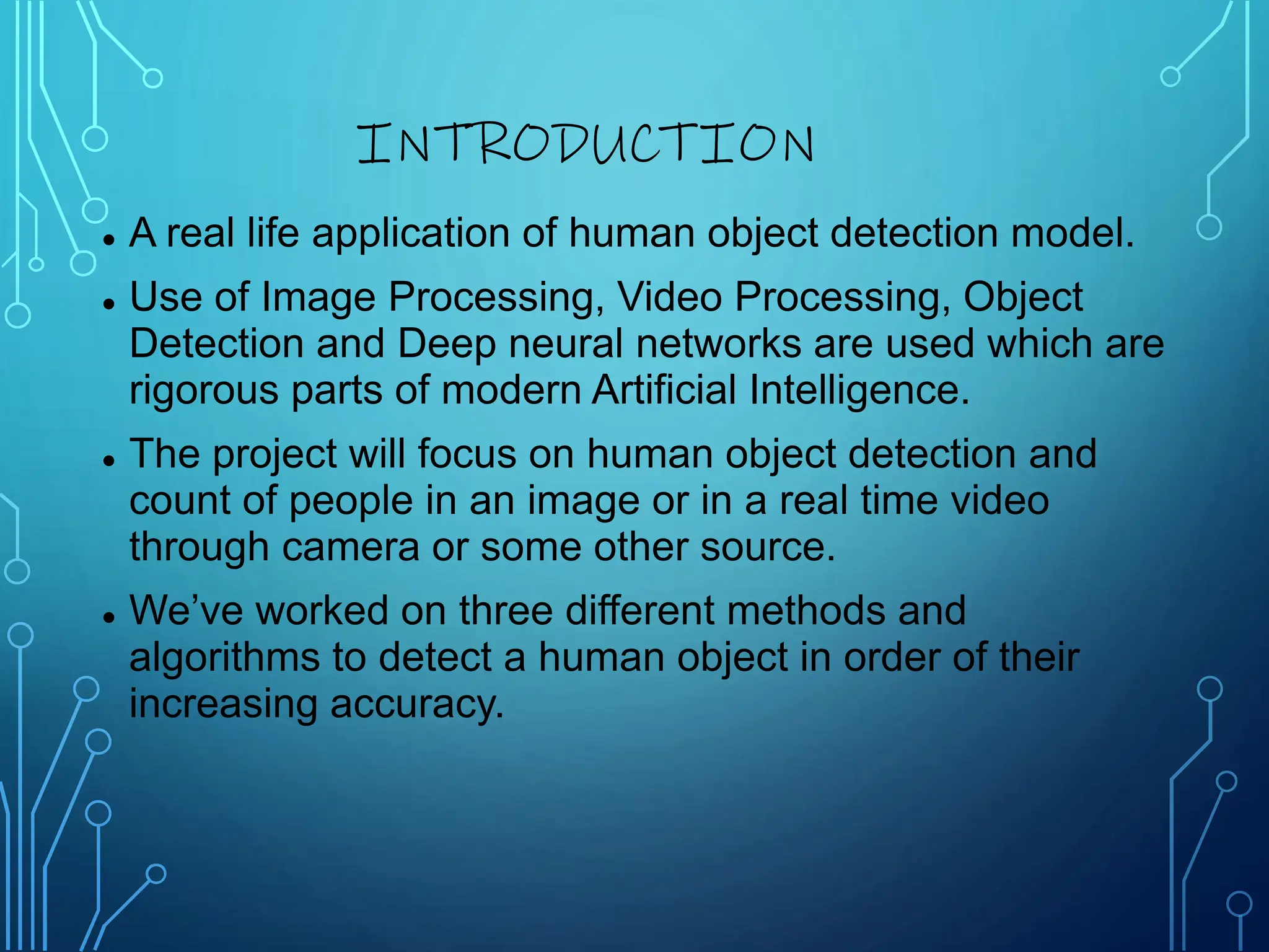 Final PPT.ppt about human detection and counting | PPT