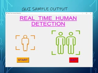 Final PPT.ppt about human detection and counting | PPT