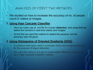 Final PPT.ppt about human detection and counting | PPT