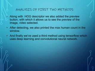 Final PPT.ppt about human detection and counting | PPT