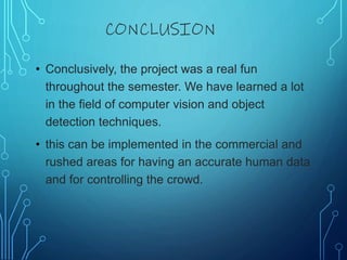 Final PPT.ppt about human detection and counting | PPT