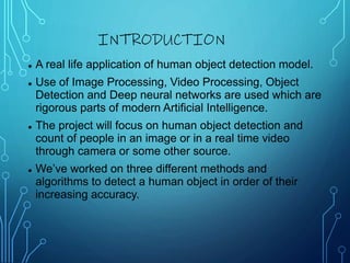 Final PPT.ppt about human detection and counting | PPT