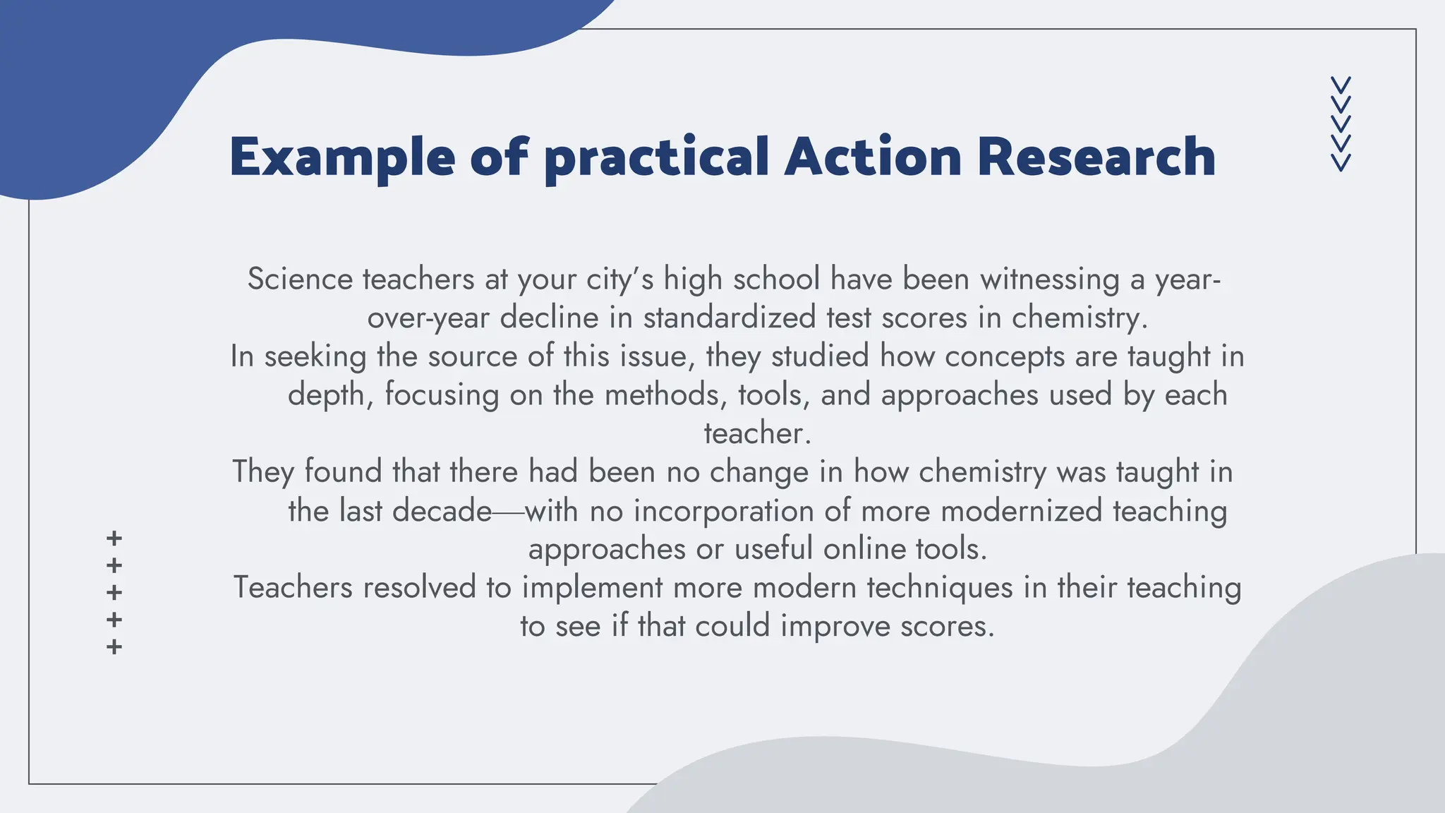 Action research a study power point slides | PPTX