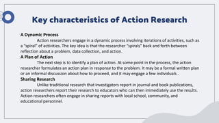Action research a study power point slides | PPTX