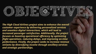 Presentation On Data Analyst Project : High Cloud Airlines | PPTX