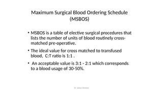 Final ppt.pptx- perioperative blood transfusion guidelines | PPTX