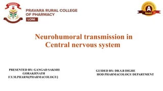 Neurohumoral transmission in cental nervus system.pptx