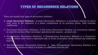 A project on recurrence relations in BCA | PPTX