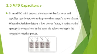 Automatic power factor correction using Arduino uno | PPTX