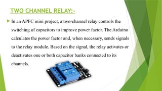Automatic power factor correction using Arduino uno | PPT