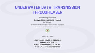 Understand water laser communication using Arduino laser and solar ...