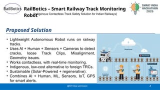 RailBotics - Smart Railway Track Monitor | PPTX