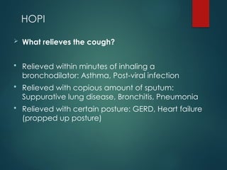 Approach to Cough in children presenting to the pediatrics care | PPTX