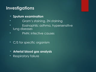 Approach to Cough in children presenting to the pediatrics care | PPTX