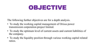 Working capital of OPTCL | PPT