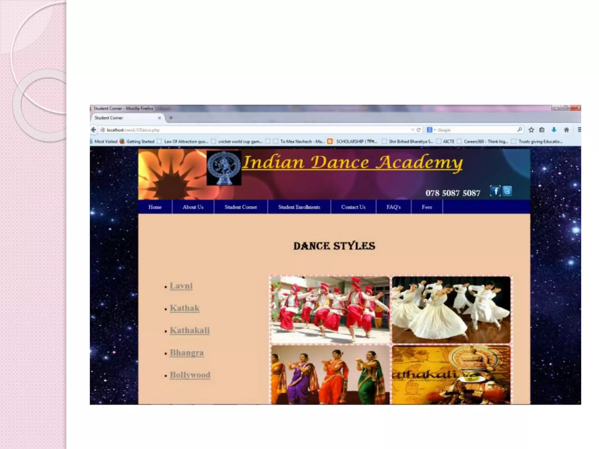 Presentation on Dance Academy Management System Project | PPTX