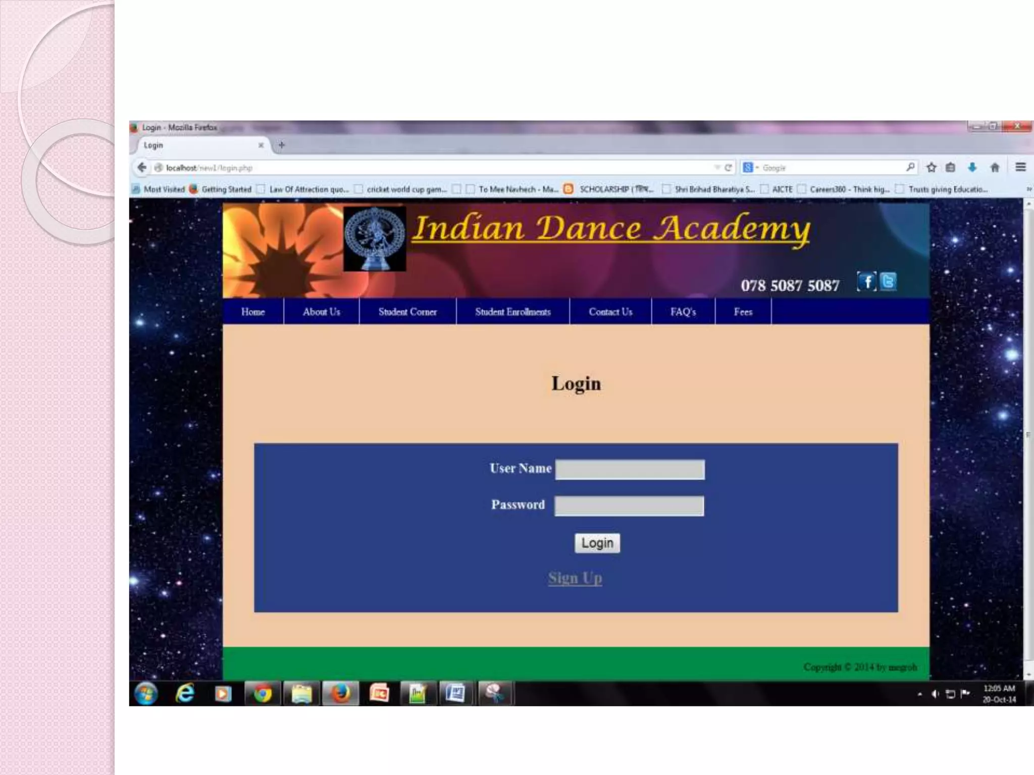 Presentation on Dance Academy Management System Project | PPTX