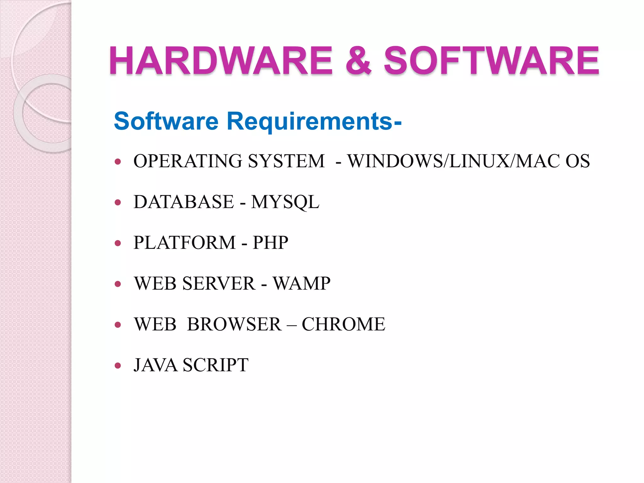 Presentation on Dance Academy Management System Project | PPTX