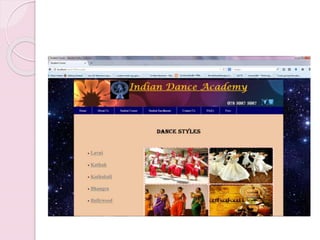Presentation on Dance Academy Management System Project | PPTX