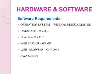 Presentation on Dance Academy Management System Project | PPTX