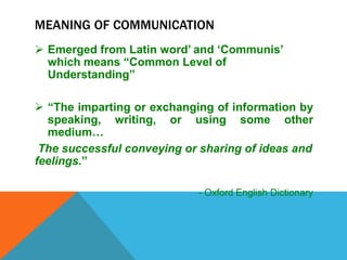 Communication and Interpersonal Skills | PPTX