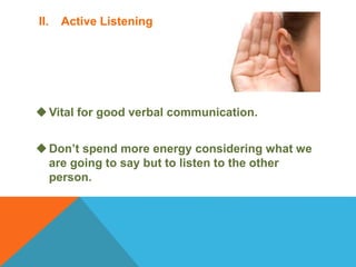 Communication and Interpersonal Skills | PPTX