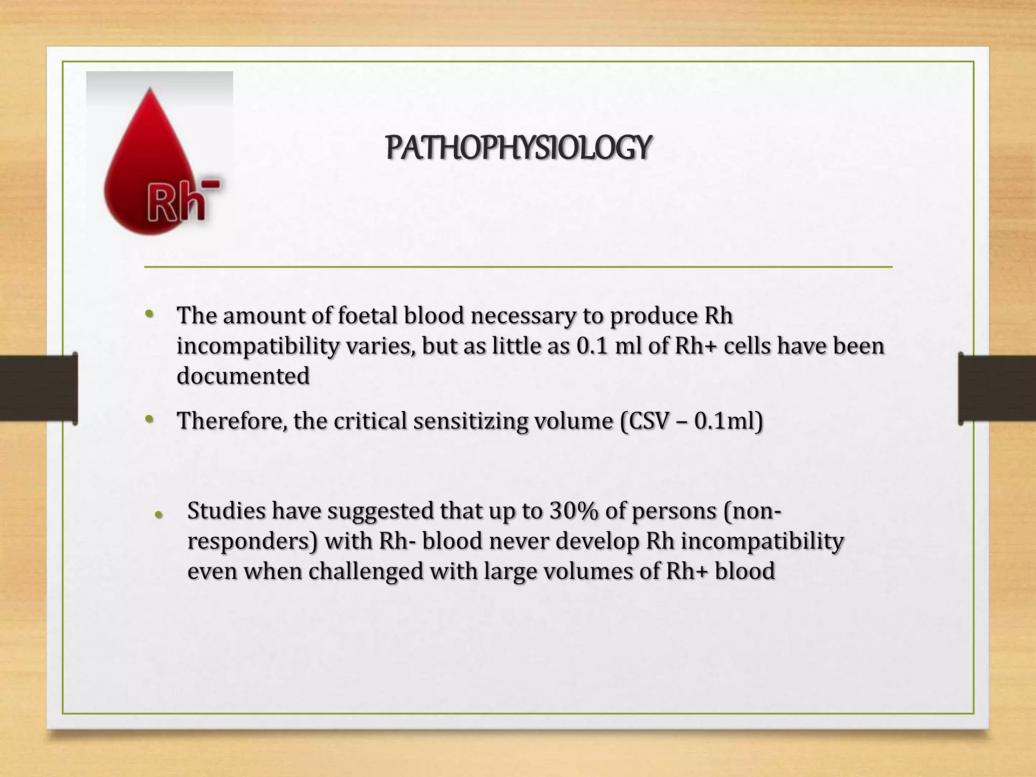 Management of Rh Negative Pregnancy | PPT