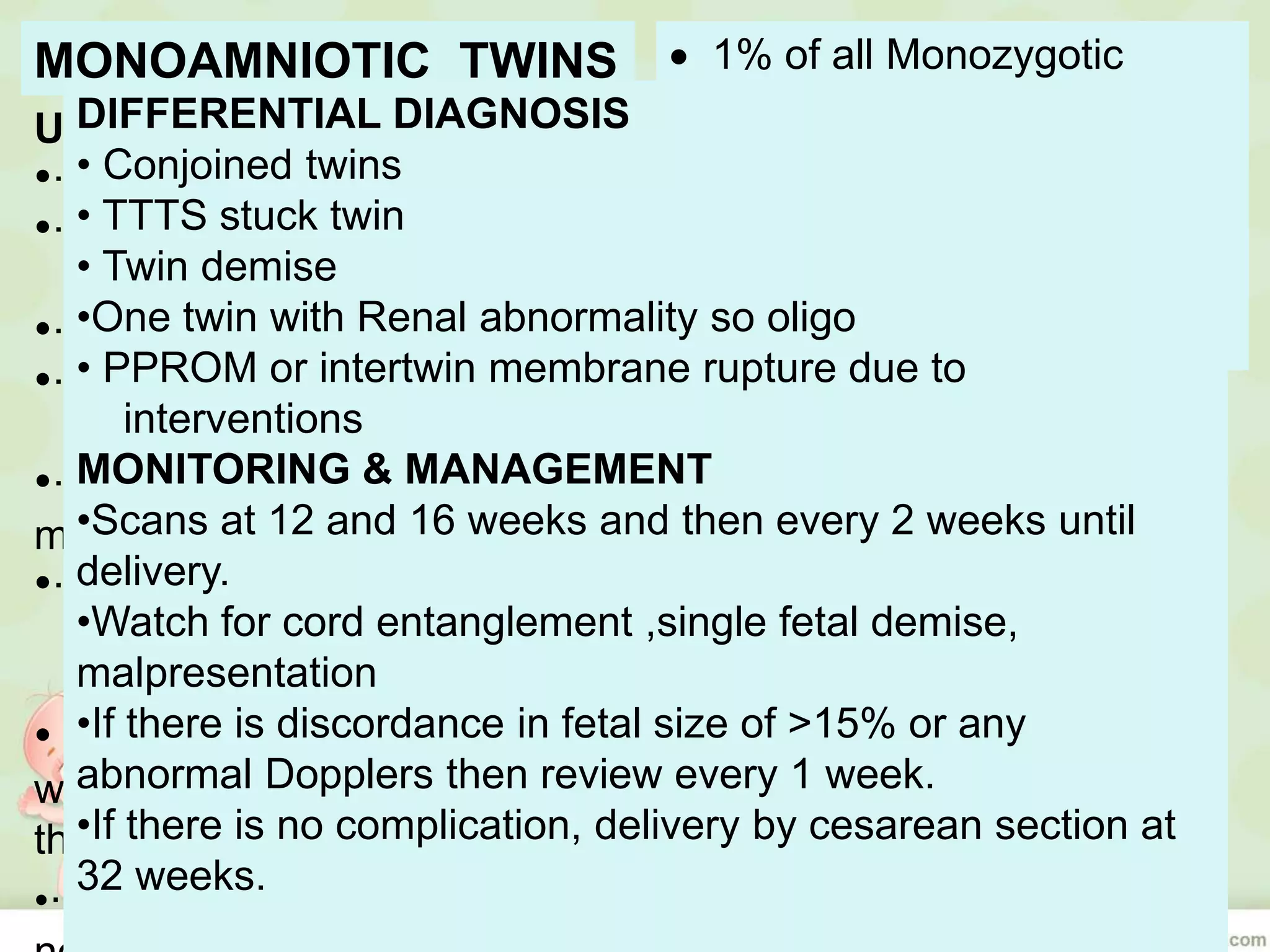 ROLE OF ULTRASOUND IN MULTIFETAL GESTATION - WHAT AN OBSTETRICIAN ...
