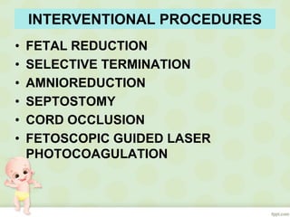 ROLE OF ULTRASOUND IN MULTIFETAL GESTATION - WHAT AN OBSTETRICIAN ...