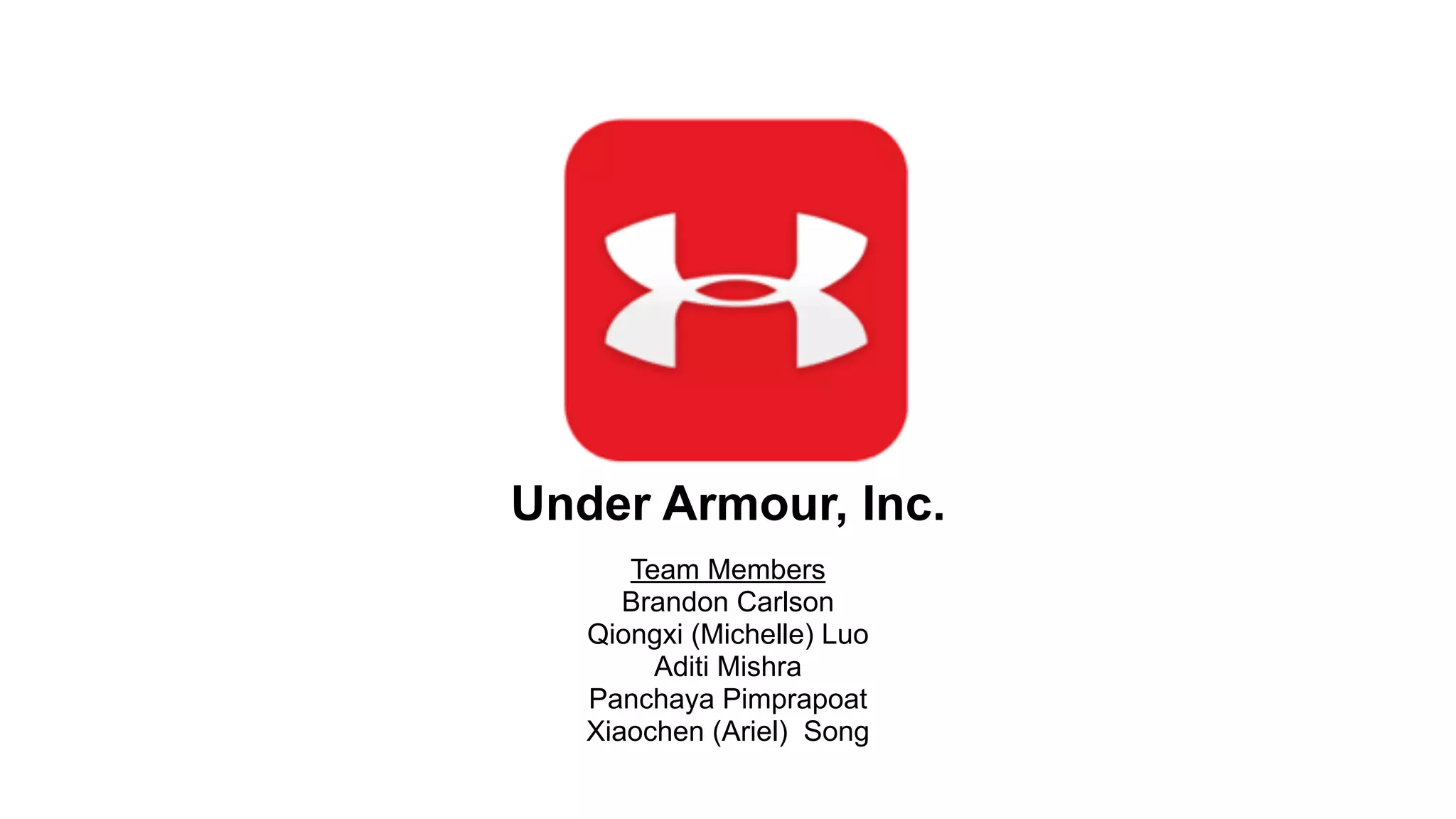 Final ppt under armour | PDF