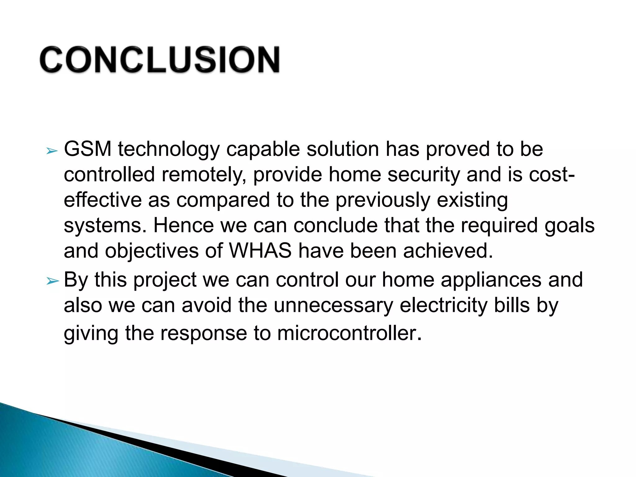 gsm based home automation | PPTX