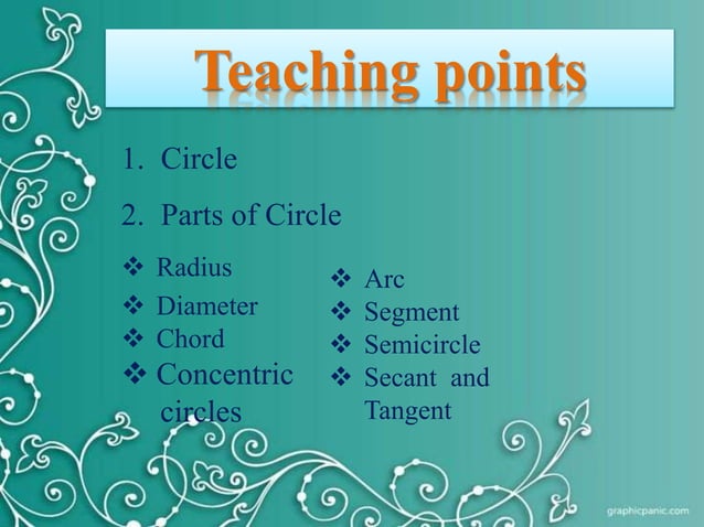 Circle basic concepts | PPTX | Geography | Science