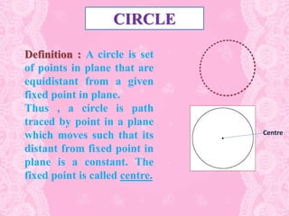 Circle basic concepts | PPTX