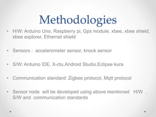ppt on accident detection system based on Iot | PPTX