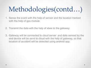 ppt on accident detection system based on Iot | PPTX