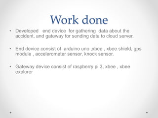 ppt on accident detection system based on Iot | PPTX