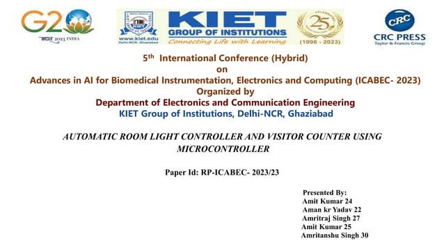 Automatic Room Light Controller with Bidirectional Visitor Counter ...