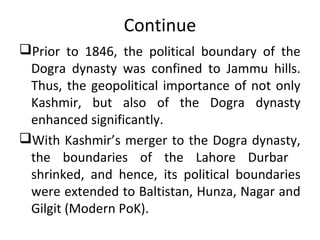 PPT ON DOGRA RULE IN KASHMIR | PPT