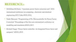 Power factor correction using harmonic filters | PPT
