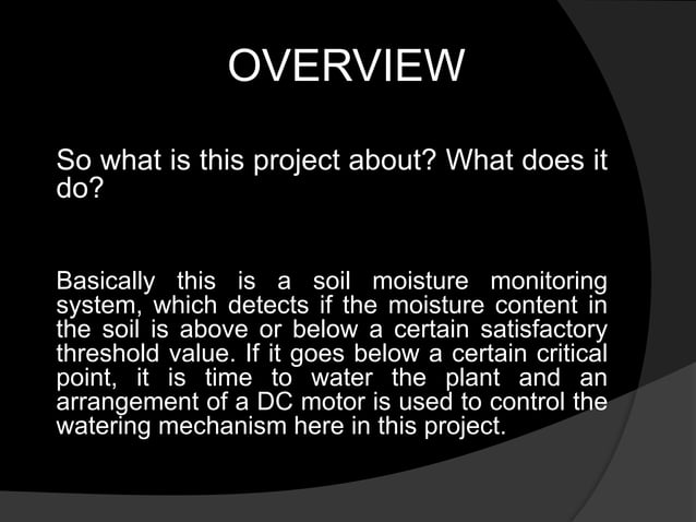 Automatic watering in plants sensing soil moisture level using Arduino ...