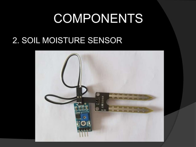 Automatic watering in plants sensing soil moisture level using Arduino ...