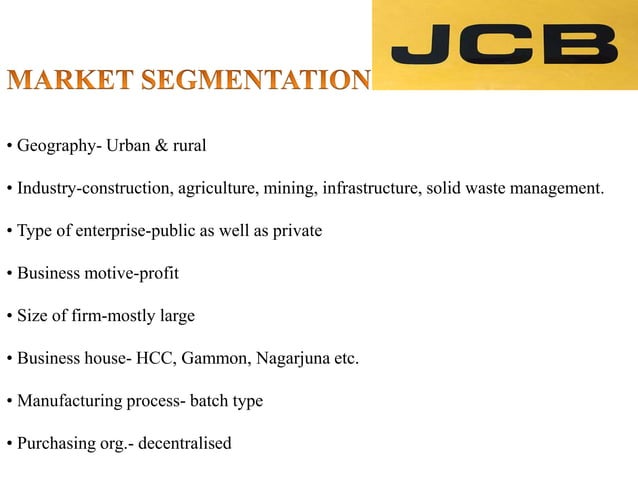 jcb | PPTX | Manufacturing Industry | Industries